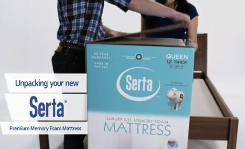 Serta 12-Inch Gel-Memory Foam Mattress Review - Queen, Off-Off-white